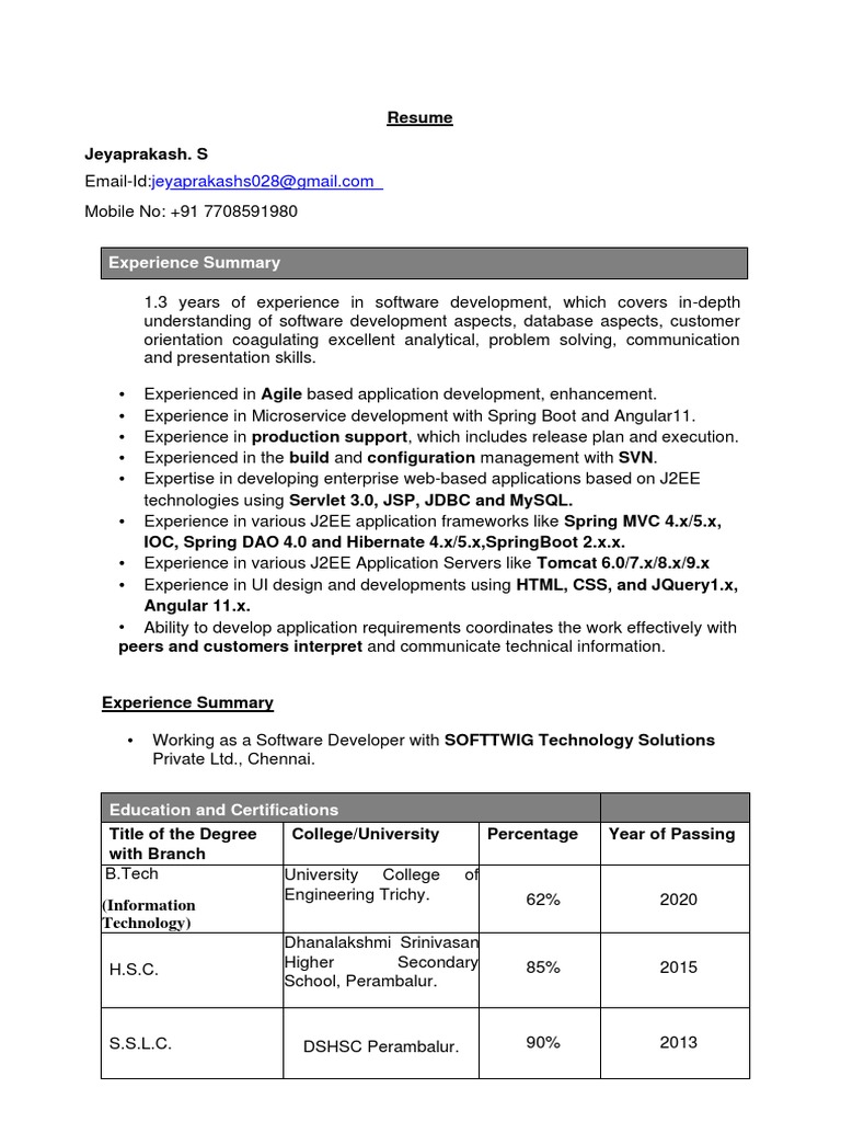 Jeyaprakash (1 3) | PDF | Spring Framework | Eclipse (Software)
