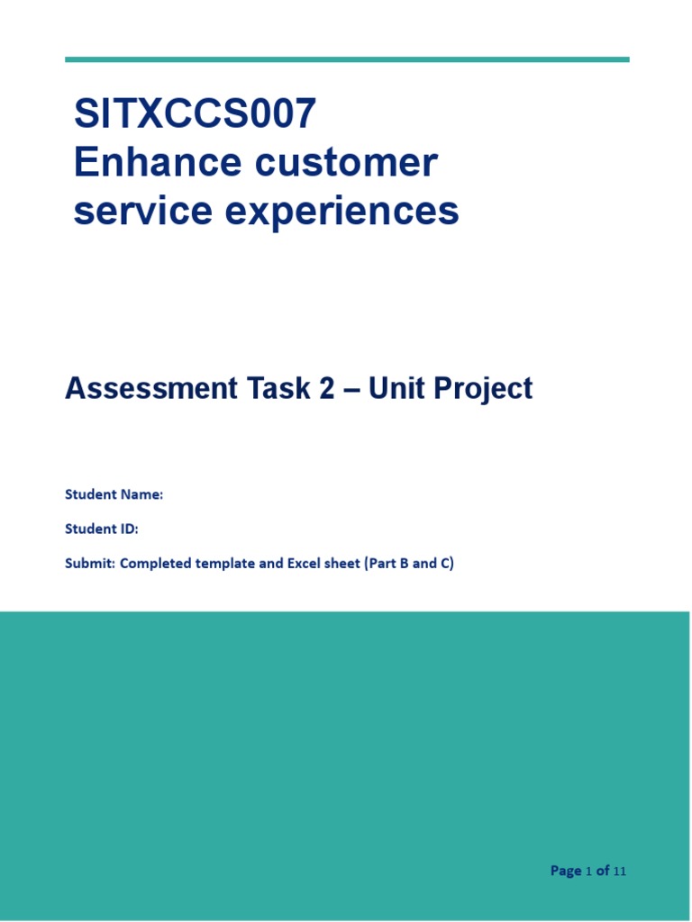 QG-SITXCCS007 Unit Assessment Task 2 Template | PDF | Databases | Cognition