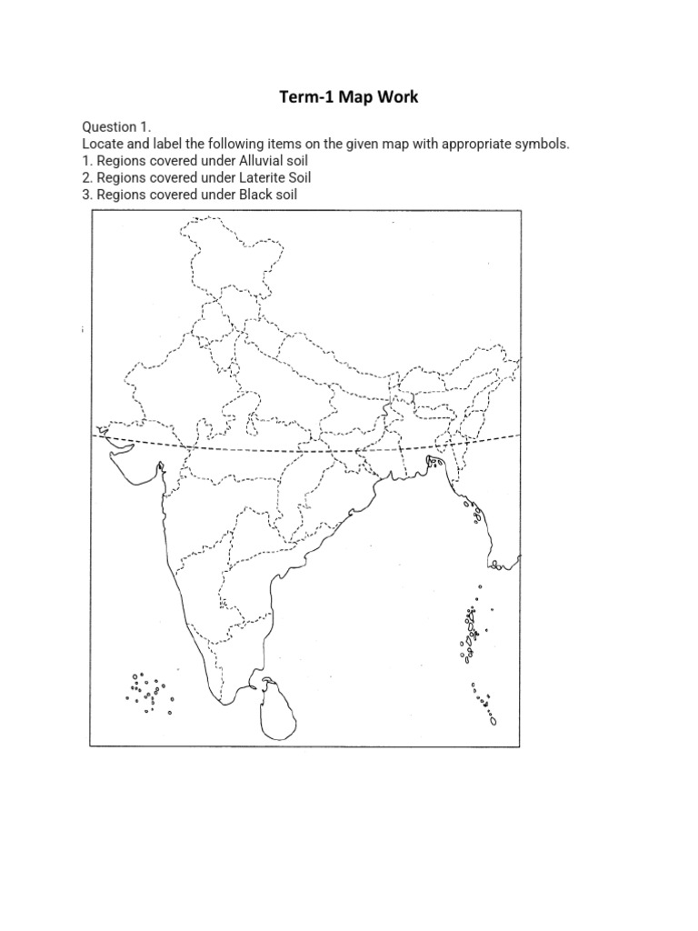 Class 10 Term-1 Map Work | PDF | Agriculture | Earth Sciences