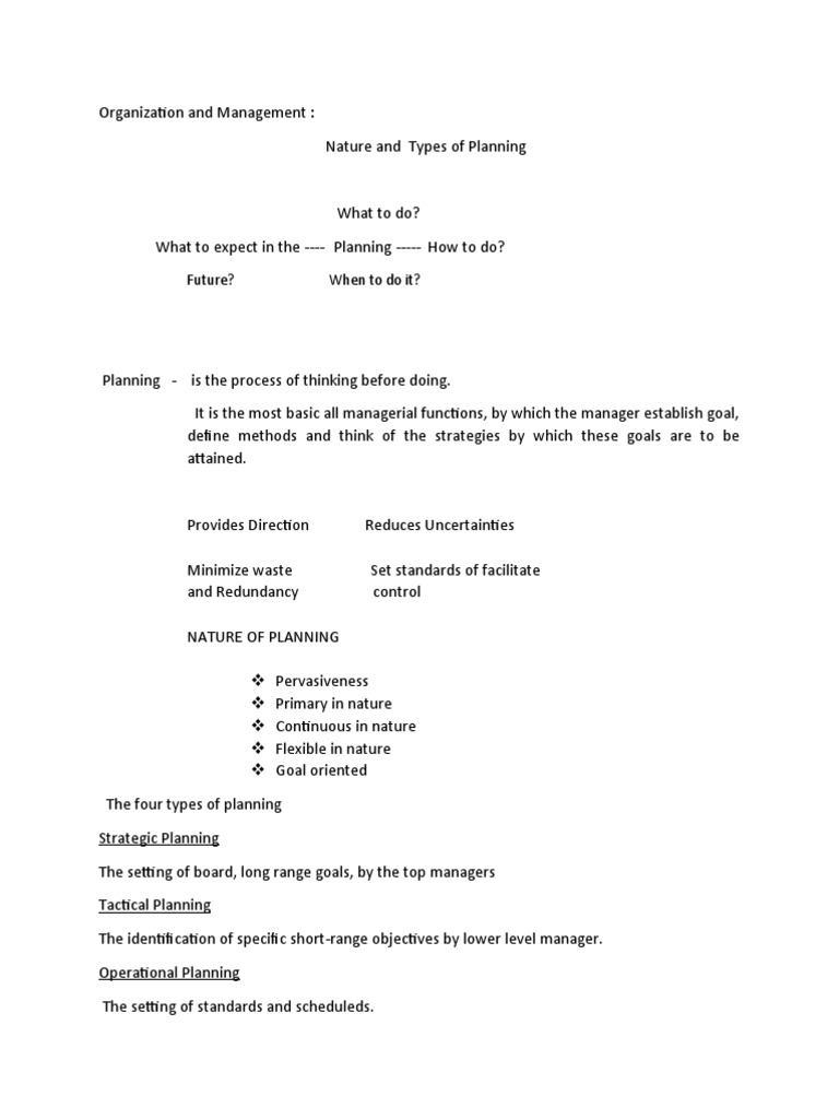 Organization and Management | PDF