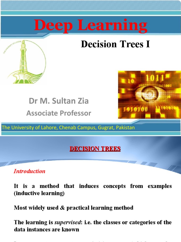 Deep Learning: Decision Trees I | PDF | Hypothesis | Statistical ...