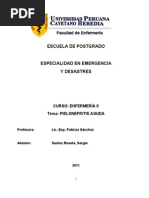 Cuidados de Enfermeria en Pacientes Con Peritonitis | PDF