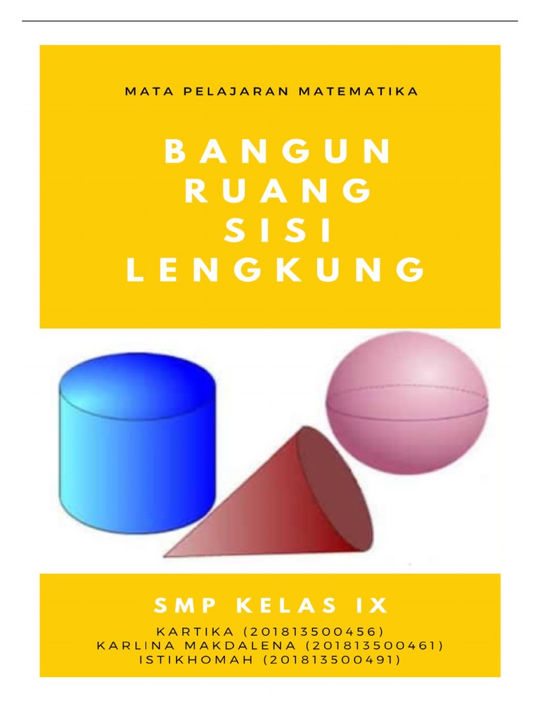 Modul Pembelajaran Bangun Ruang Sisi Lengkung | PDF