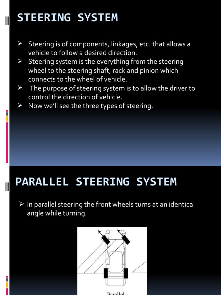 Steering System Final | PDF | Steering | Mechanics
