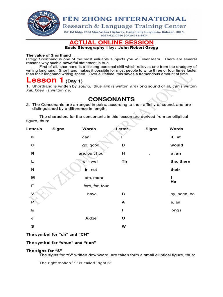 Basic Stenography 1 | PDF | Shorthand | Comma