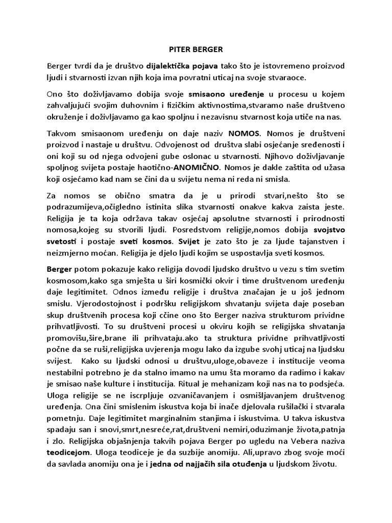 Piter Berger | PDF