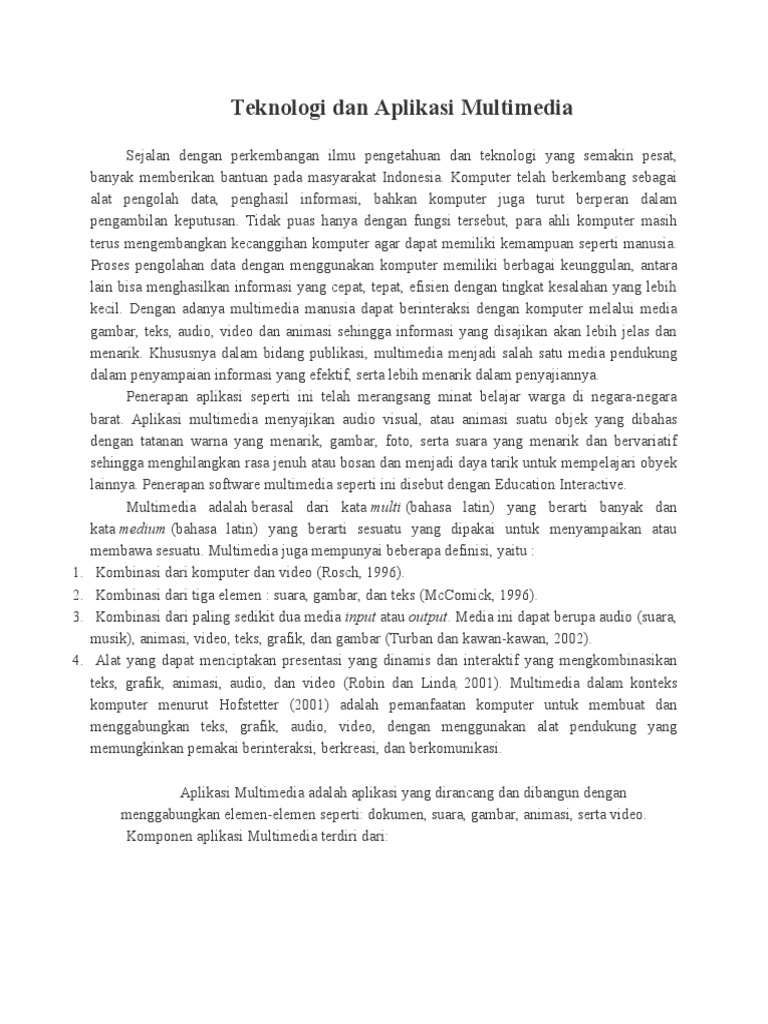 Teknik Multimedia Digital dalam Pendidikan | PDF