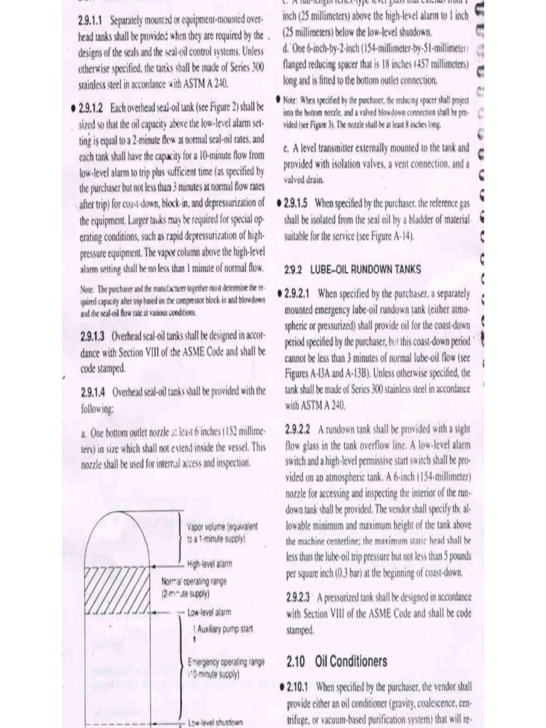 API 614 Rundown Tank | PDF