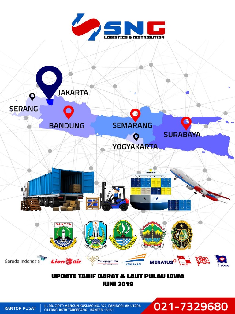 Tarif Pengiriman Pulau Jawa SNG Cargo | PDF