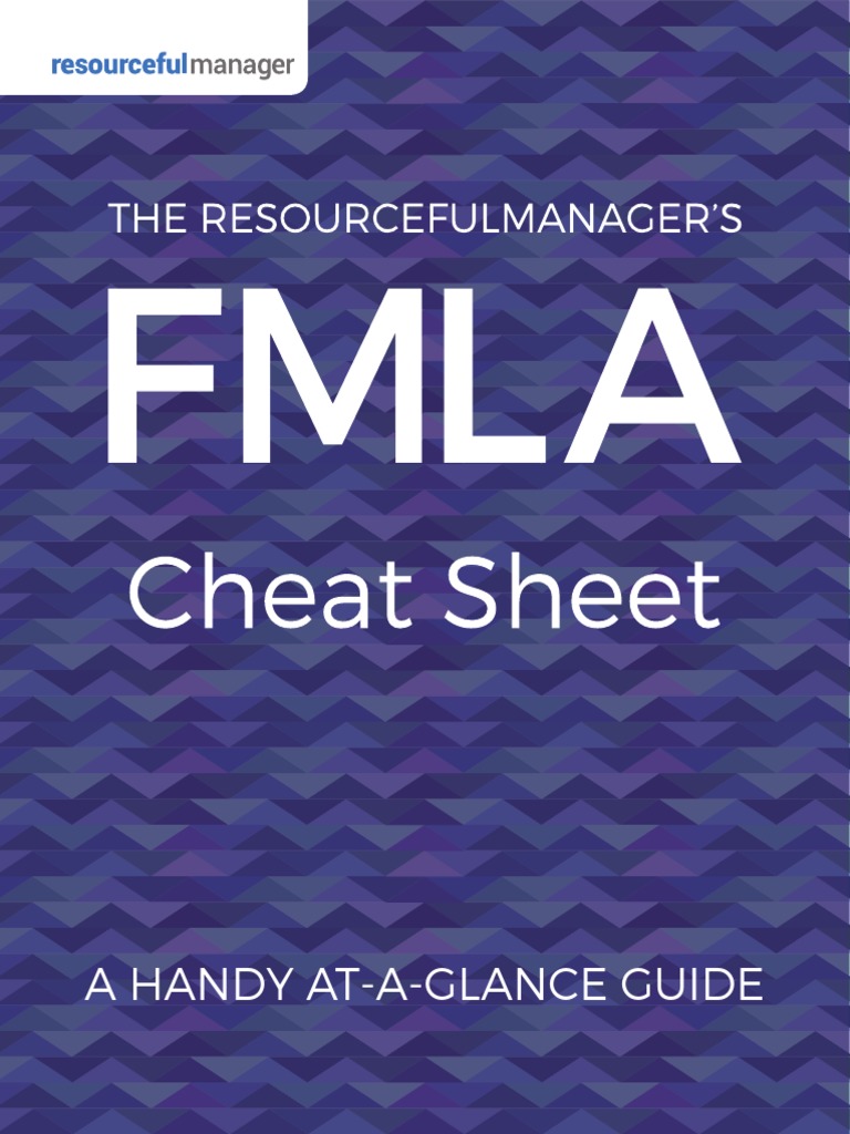 Family & Medical Leave Act (FMLA) Cheat Sheet | PDF | Family And ...