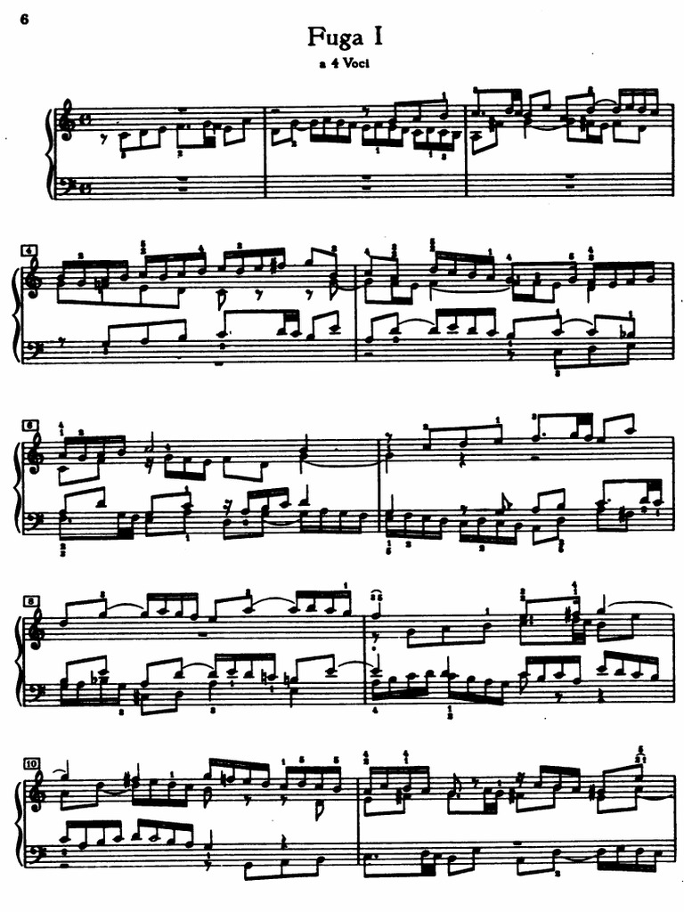 Fuga 1 Bach | PDF