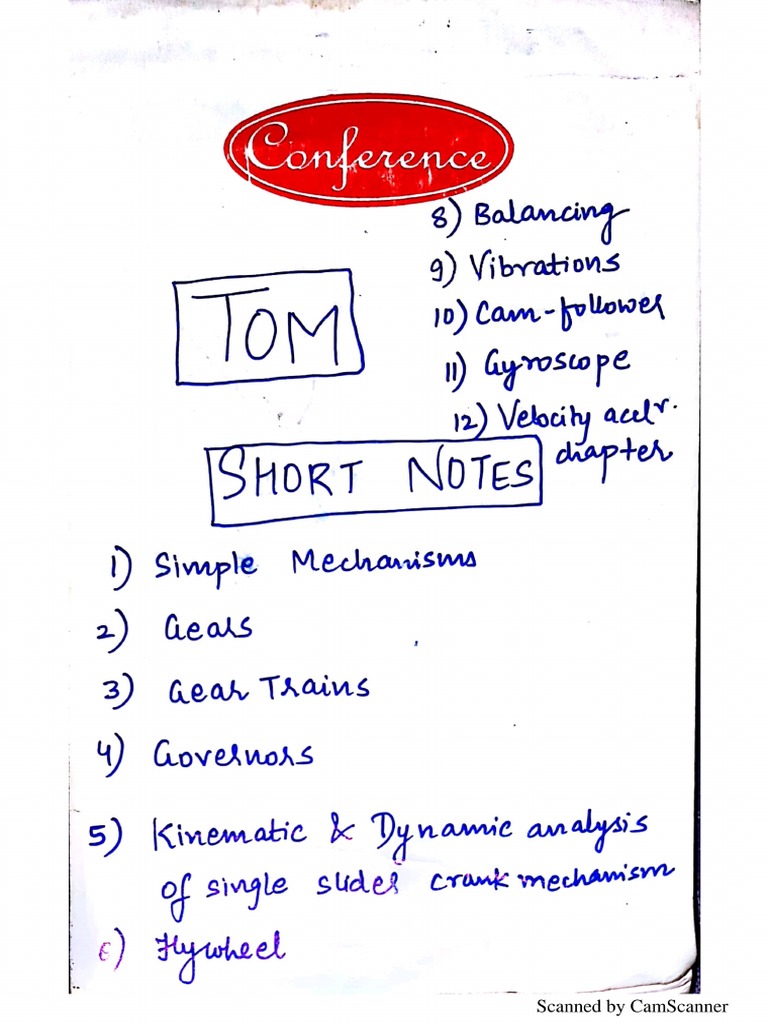 Tom Short Notes | PDF