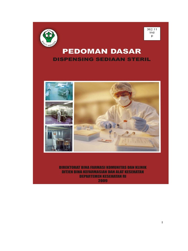 Pedoman Dasar Dispensing Sediaan Steril | PDF