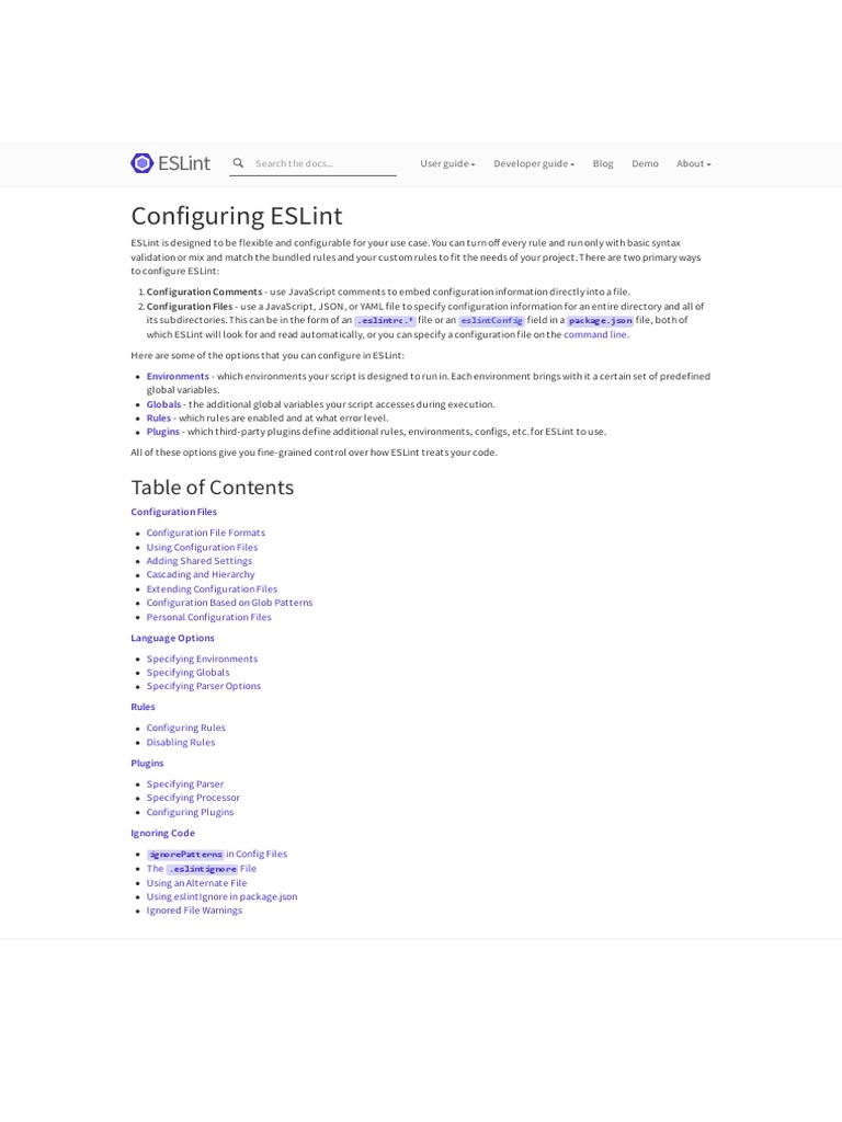 Eslint Org1 | PDF