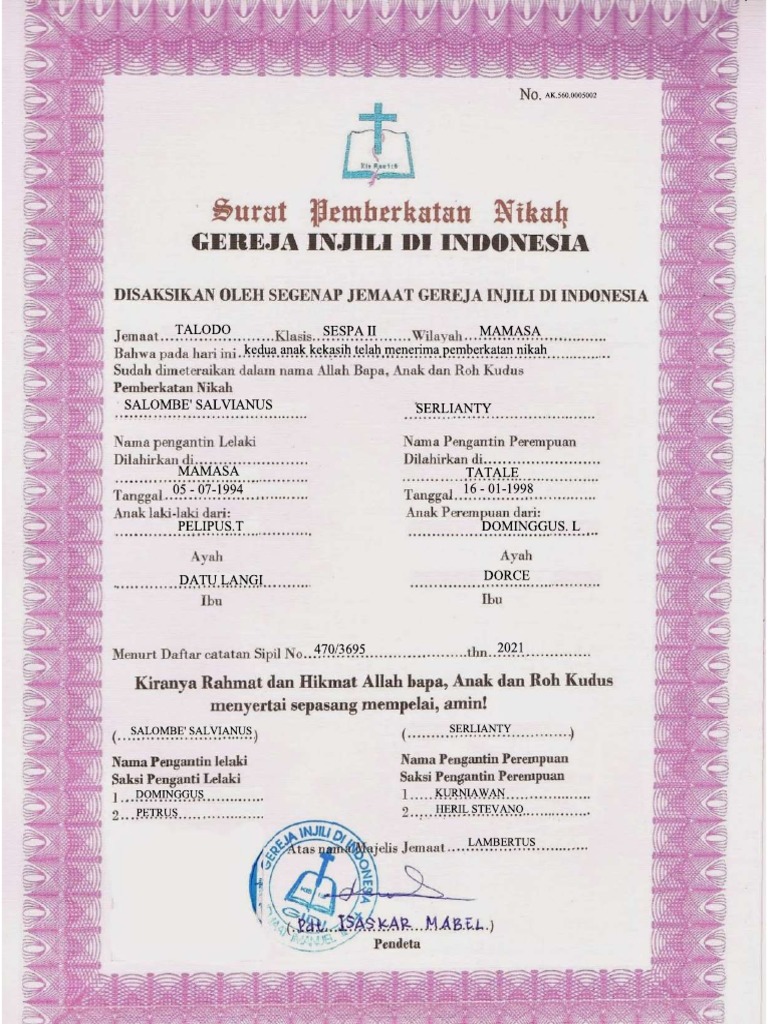 Surat Nikah | PDF