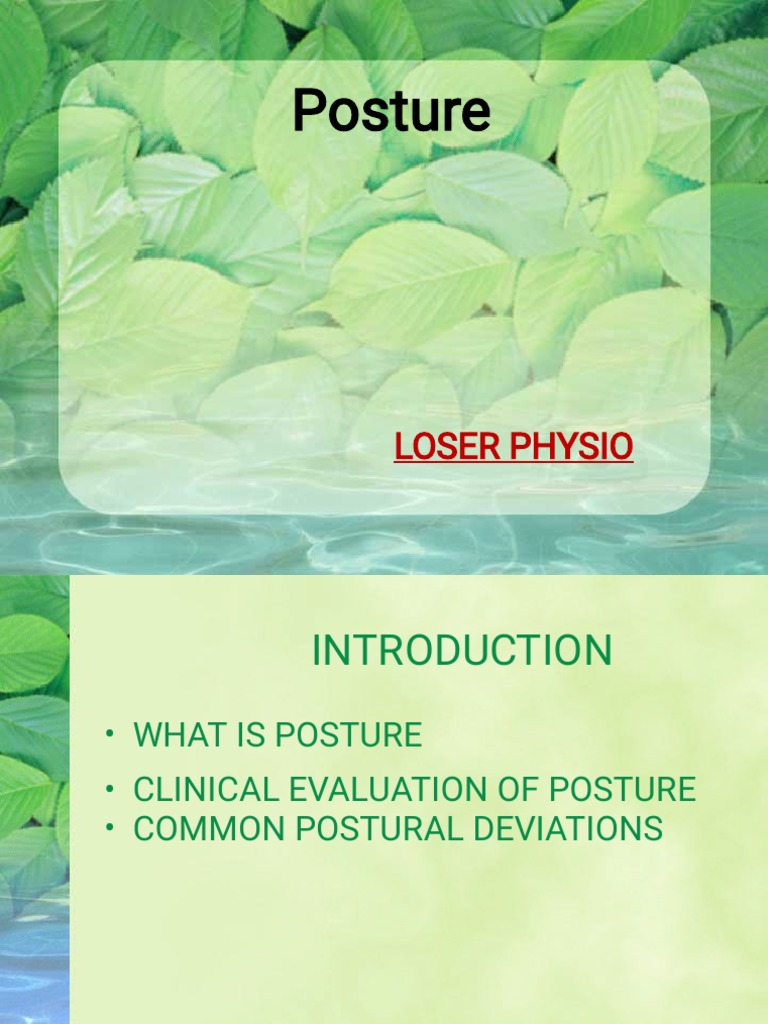 Posture: Loser Physio | PDF | Vertebral Column | Pelvis