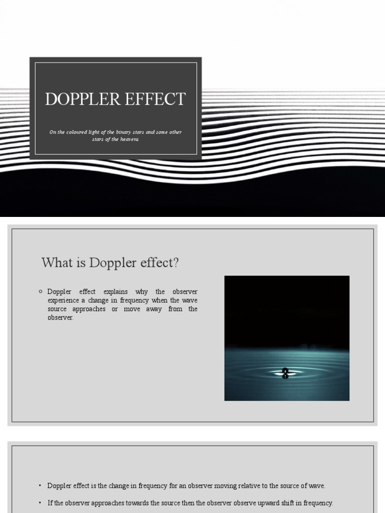 Doppler Effect | PDF | Doppler Effect | Scientific Phenomena