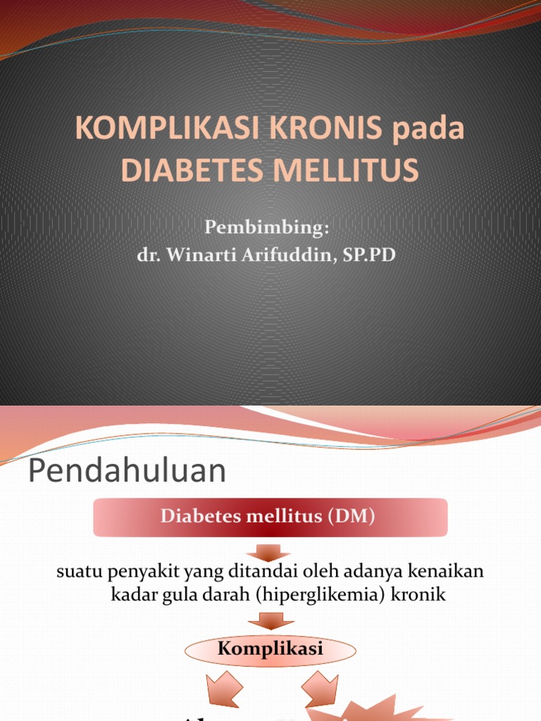 Komplikasi Kronis DM | PDF