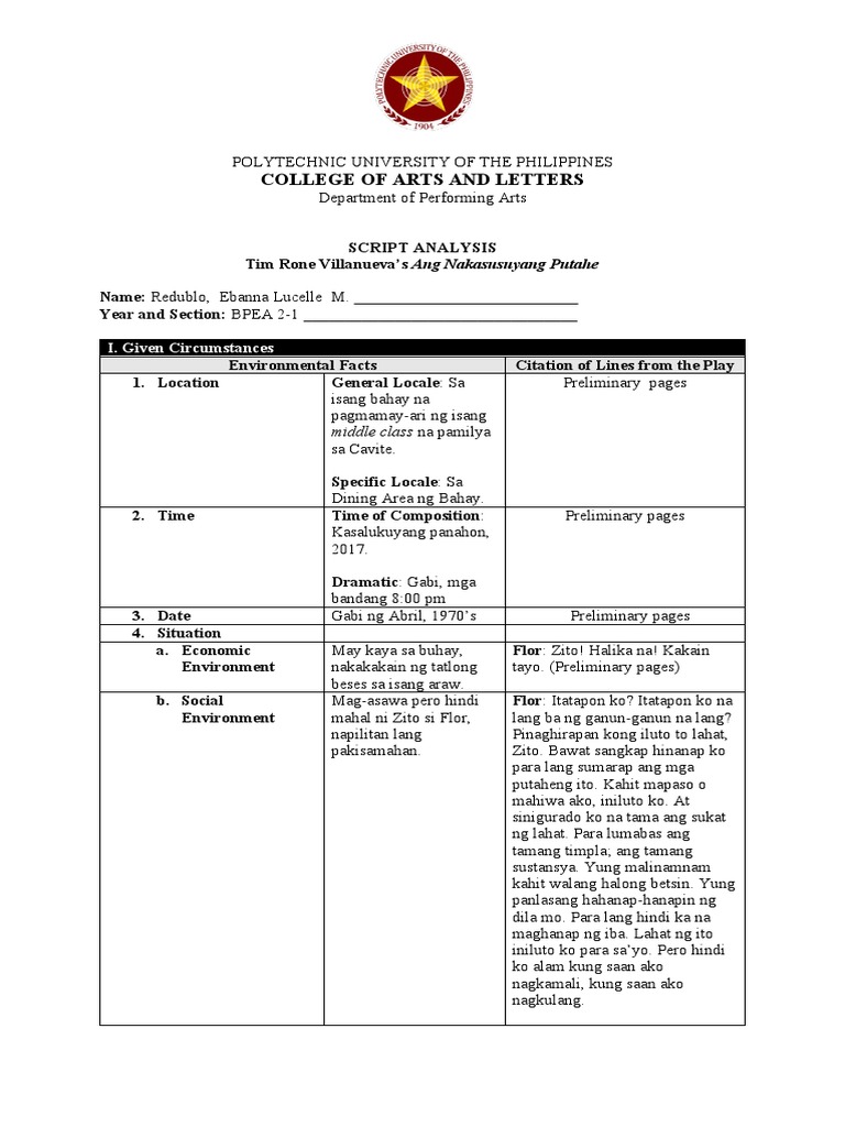 REDUBLO - 2-1 - Script Analysis | PDF