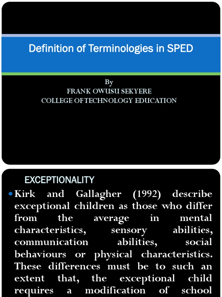 Sped 1 | PDF | Disability | Special Education