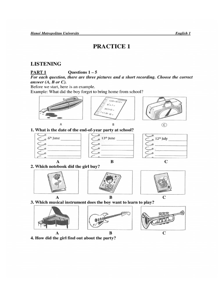 Practice Test 1 | PDF