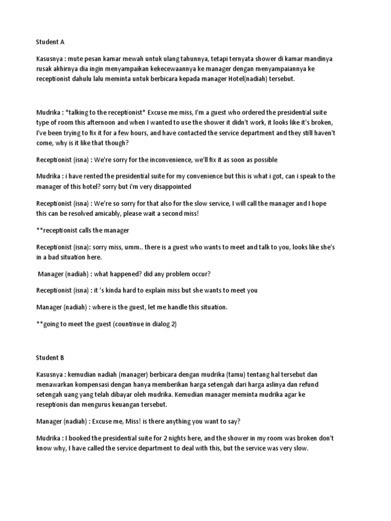 Dialog Mulok Student A and B | PDF