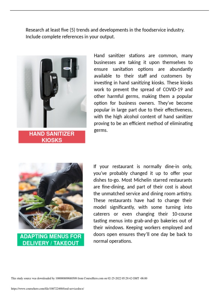 Food Service | PDF | Restaurants | Business