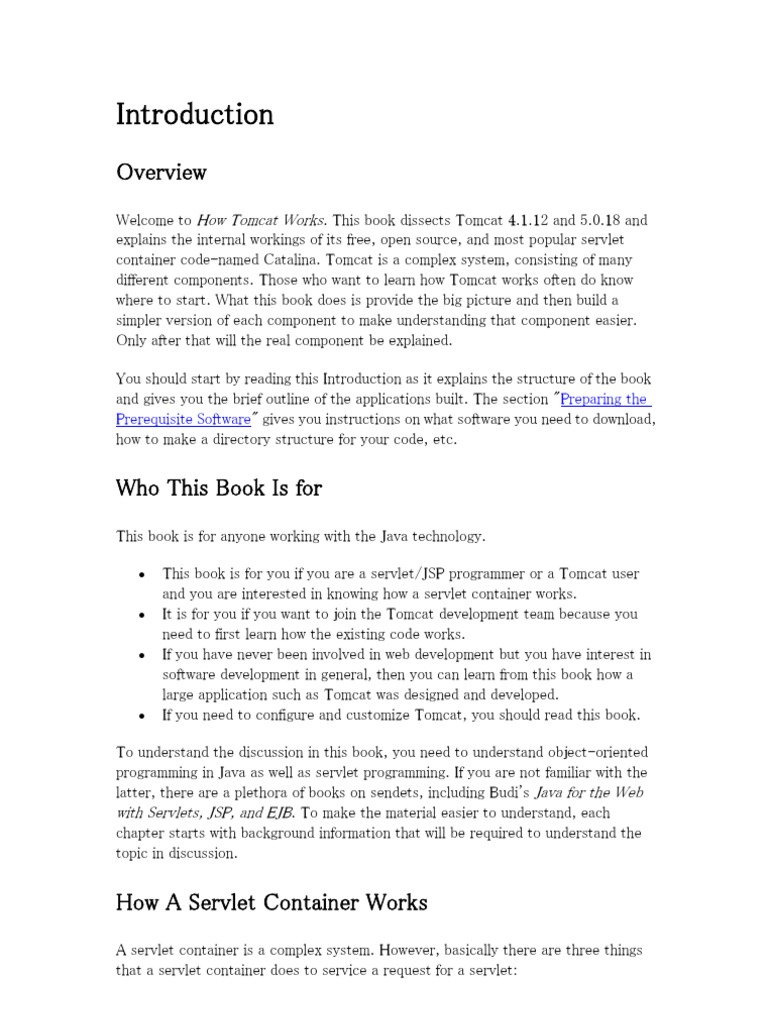 Understanding Tomcat Internals | PDF | Hypertext Transfer Protocol | Java Servlet