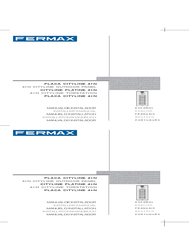 Porteros Fermax | PDF | Électrotechnique | Son (physique)