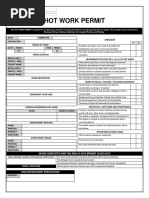 Hot Work Permit | PDF | Fires | Industrial Processes