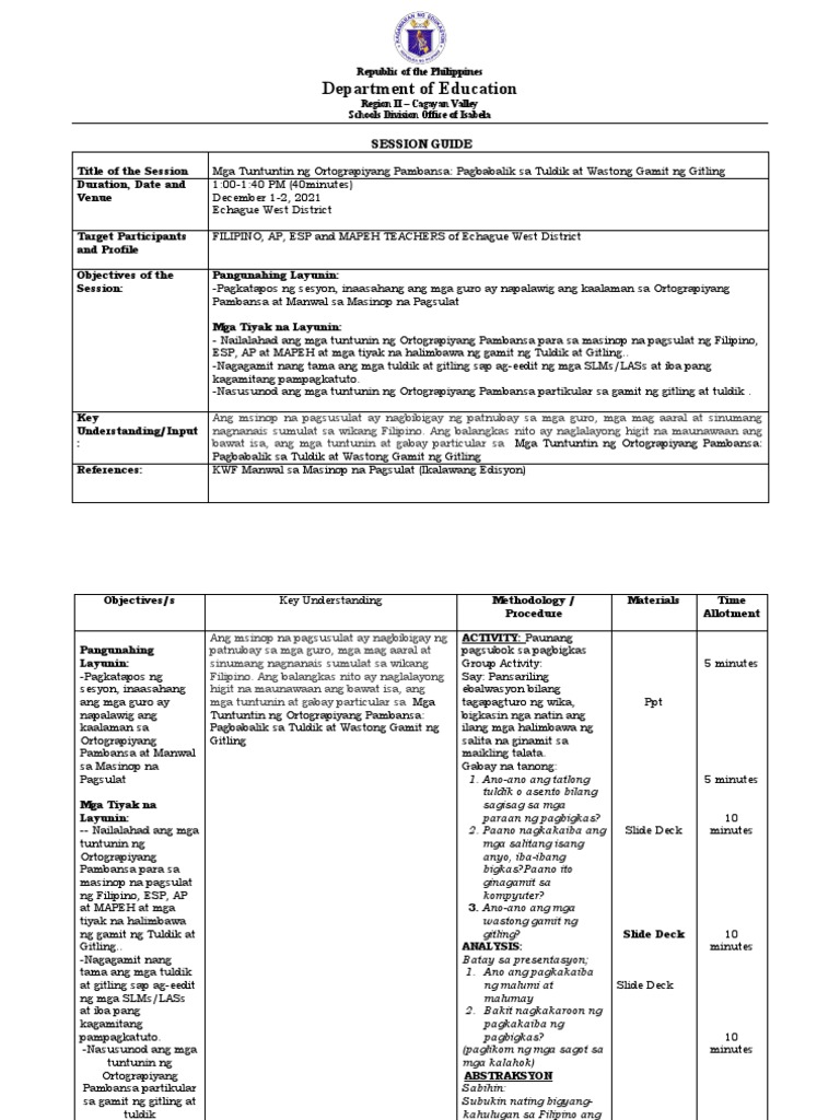 5 Session Guide RONALD ALLAN S. QUILANG | PDF
