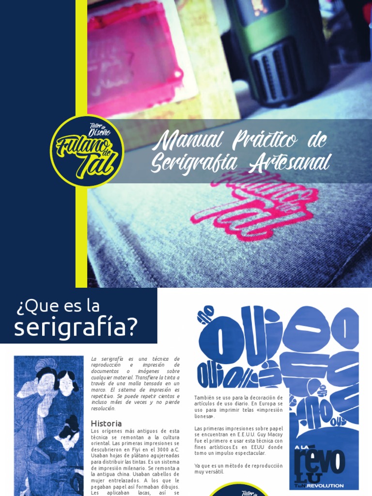 Manual Serigrafía Fulano | PDF | Materiales