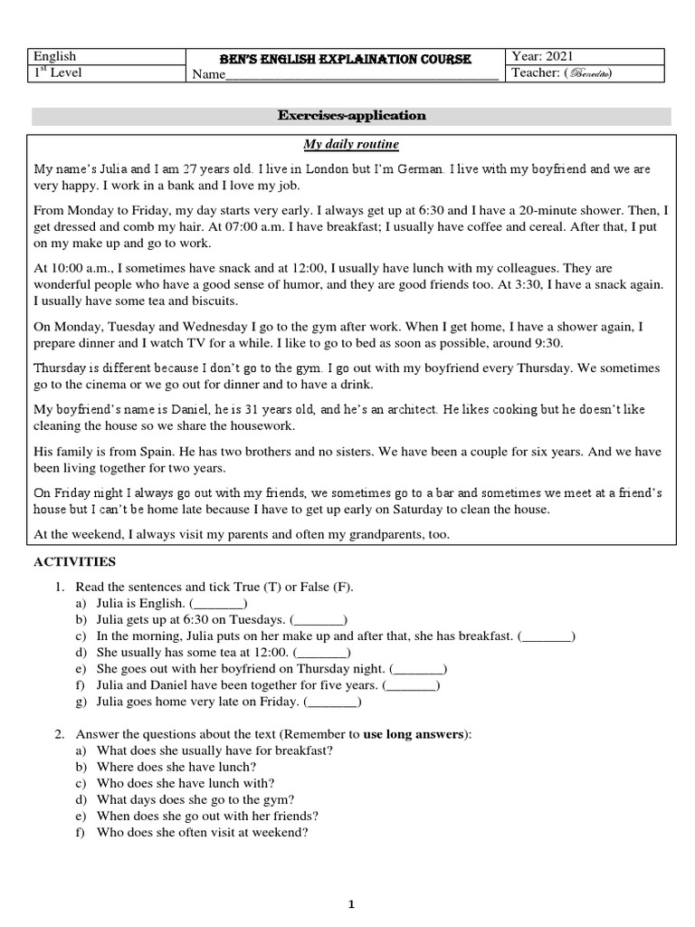 Jonathan's Last Day | PDF | Lunch | Bakery