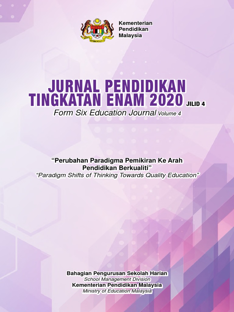 Jurnal Pendidikan Tingkatan Enam 2020 - Jilid 4 | PDF