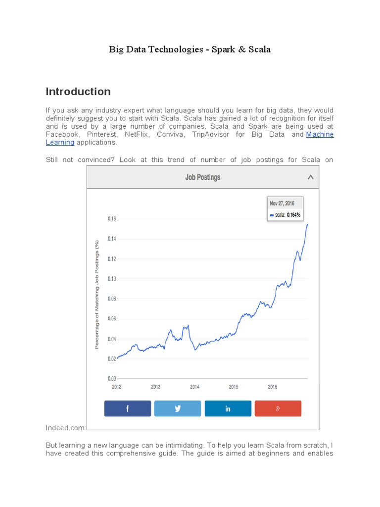Big Data Technologies - Spark & Scala-Book | PDF | Scala (Programming ...