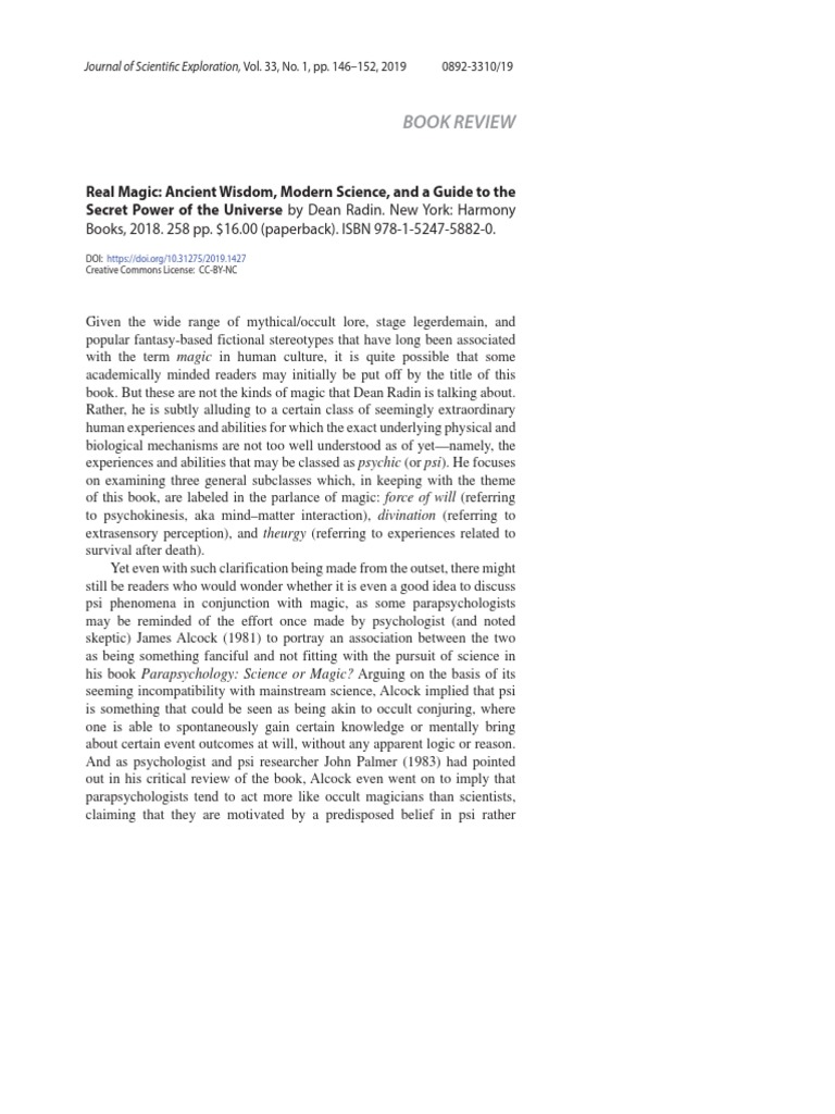 Real Magic Ancient Wisdom Modern Science and A Gui | PDF ...
