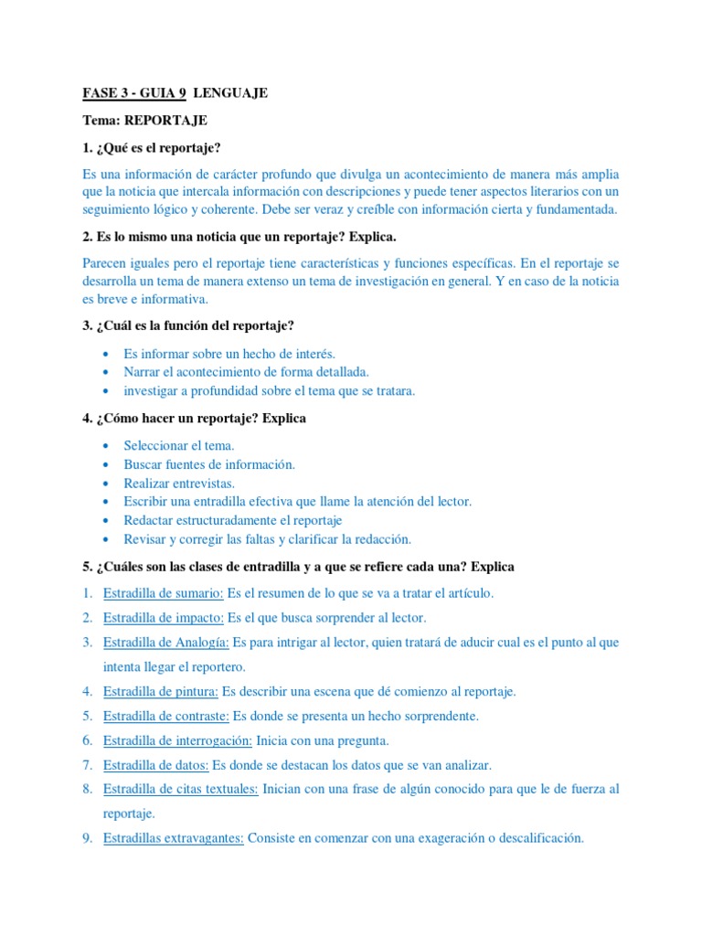 Fase 3 Lenguaje Semana 9 | PDF | Periodismo | Ciencia cognitiva