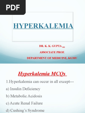 Hypokalemia Hyperkalemia Ppt 2 Pptx Powerpoint