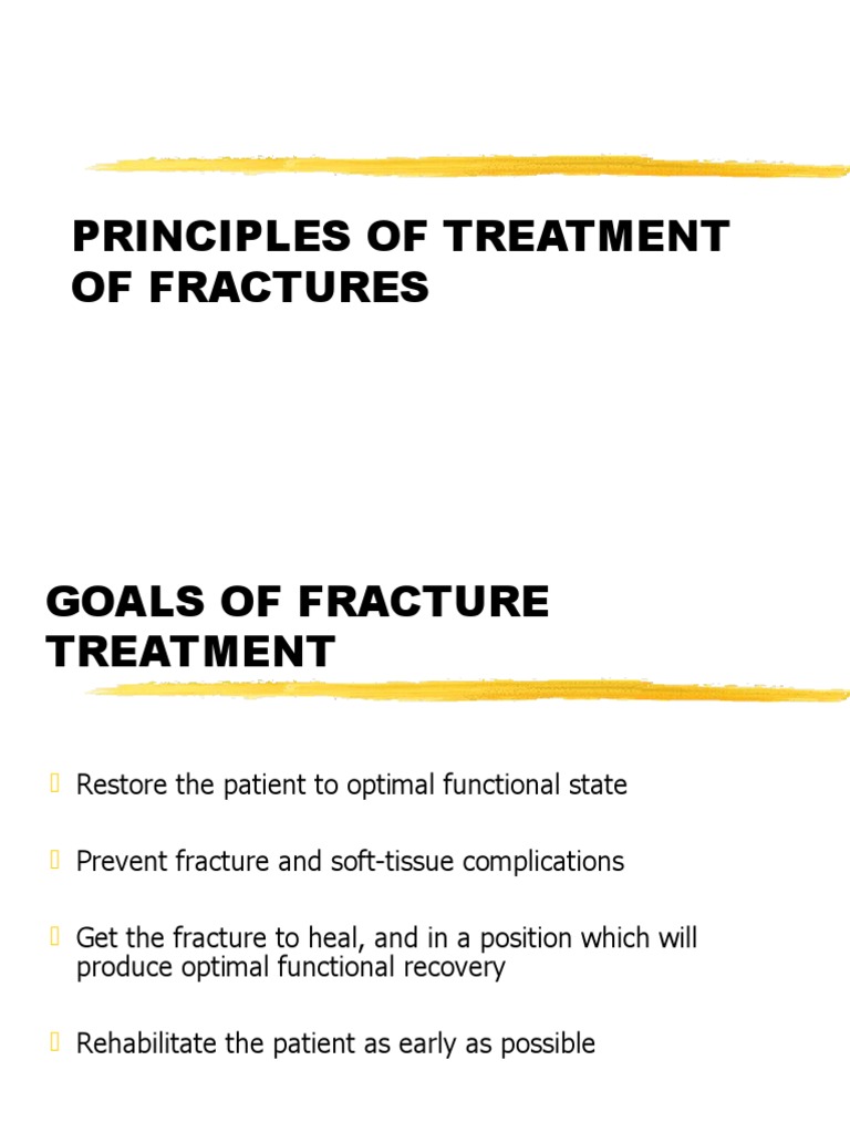 Principles of Fracture Treatment | PDF