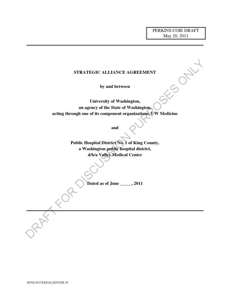 Strategic Alliance Agreement Overview | PDF | Patient | Health Care