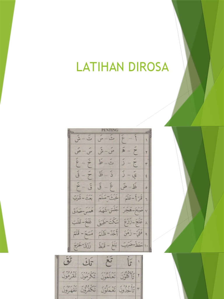 Latihan Dirosa | PDF