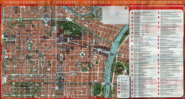 Mappa Turistica Torino 1 | PDF