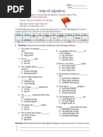 Order of Adjectives: Nosascomp | PDF | Adjective | Noun