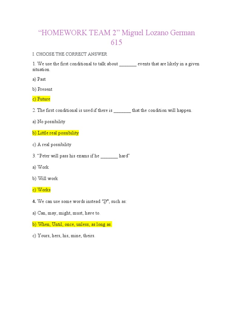 Understanding the First Conditional: A Review of Grammar Concepts and ...
