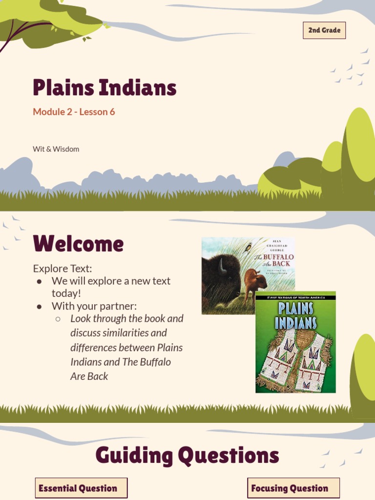 Exploring Plains Indians in Grade 2 | PDF