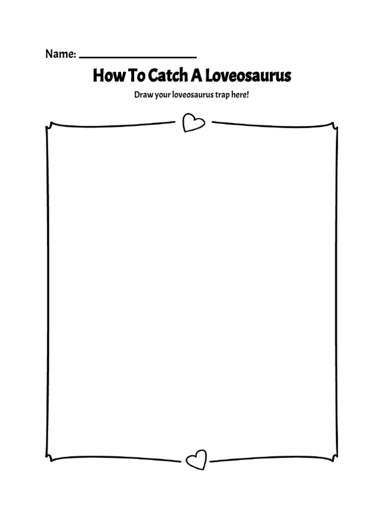 Loveosaurus Worksheet Page | PDF