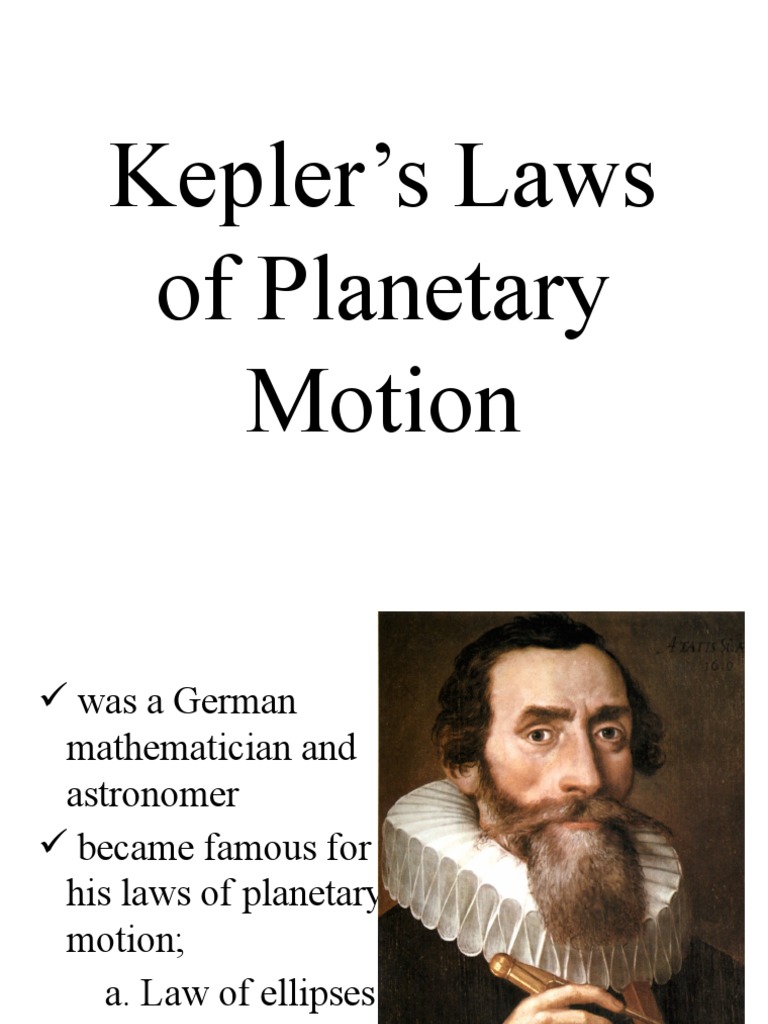 Kepler's Laws of Planetary Motion Explained | PDF