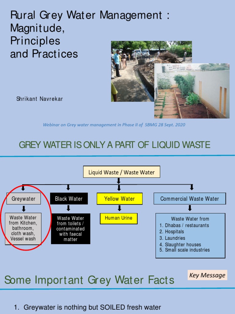 Rural Grey Water Management: Magnitude, Principles and Practices | PDF ...
