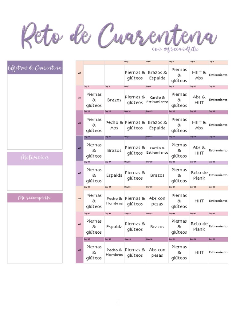 Reto de Cuarentena | PDF