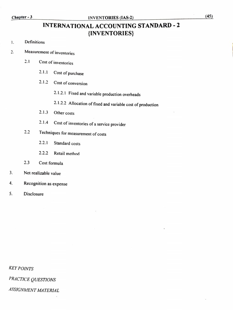 Ias 2 Inventory Theory | PDF | Inventory | Cost